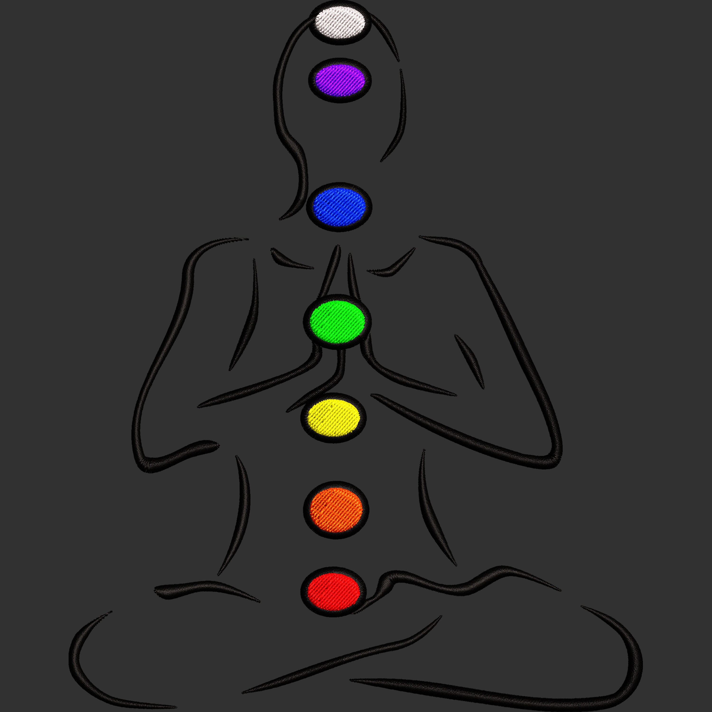 Chakras Machine Embroidery Design - Etsy