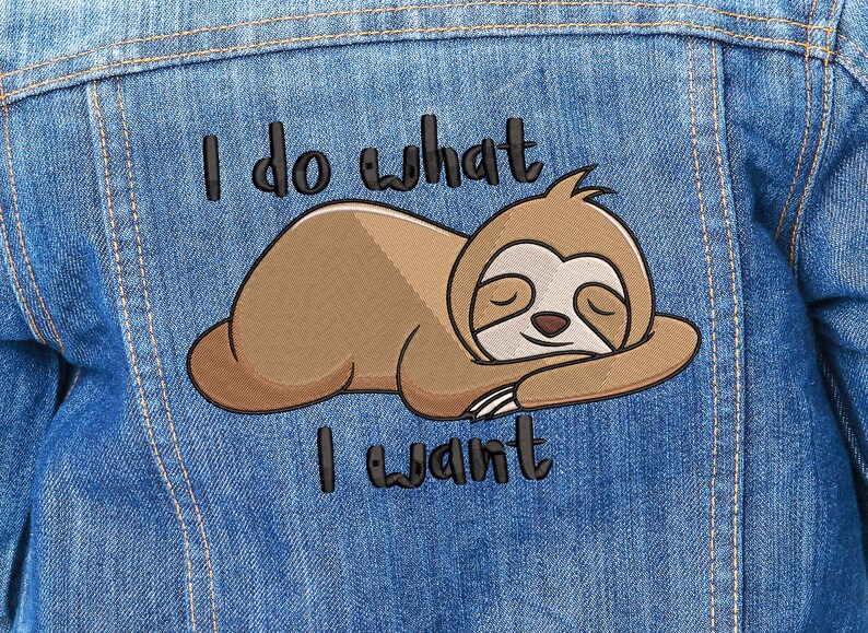 Sloth Machine Embroidery Design in 6 Sizes: - Etsy