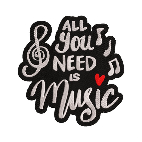 Music Embroidery Design - Etsy