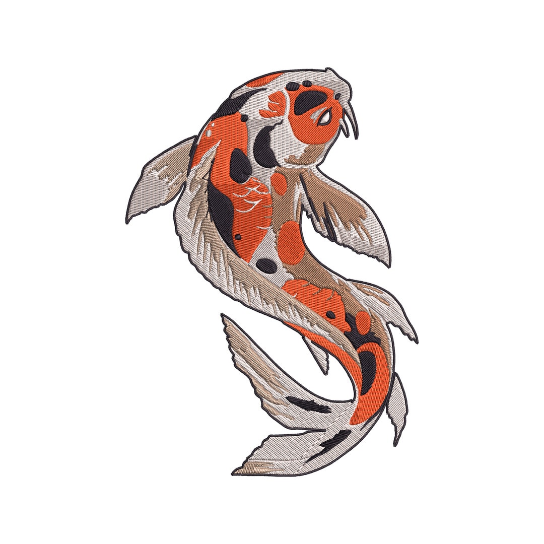Carp Koi Machine Embroidery Designs - Etsy