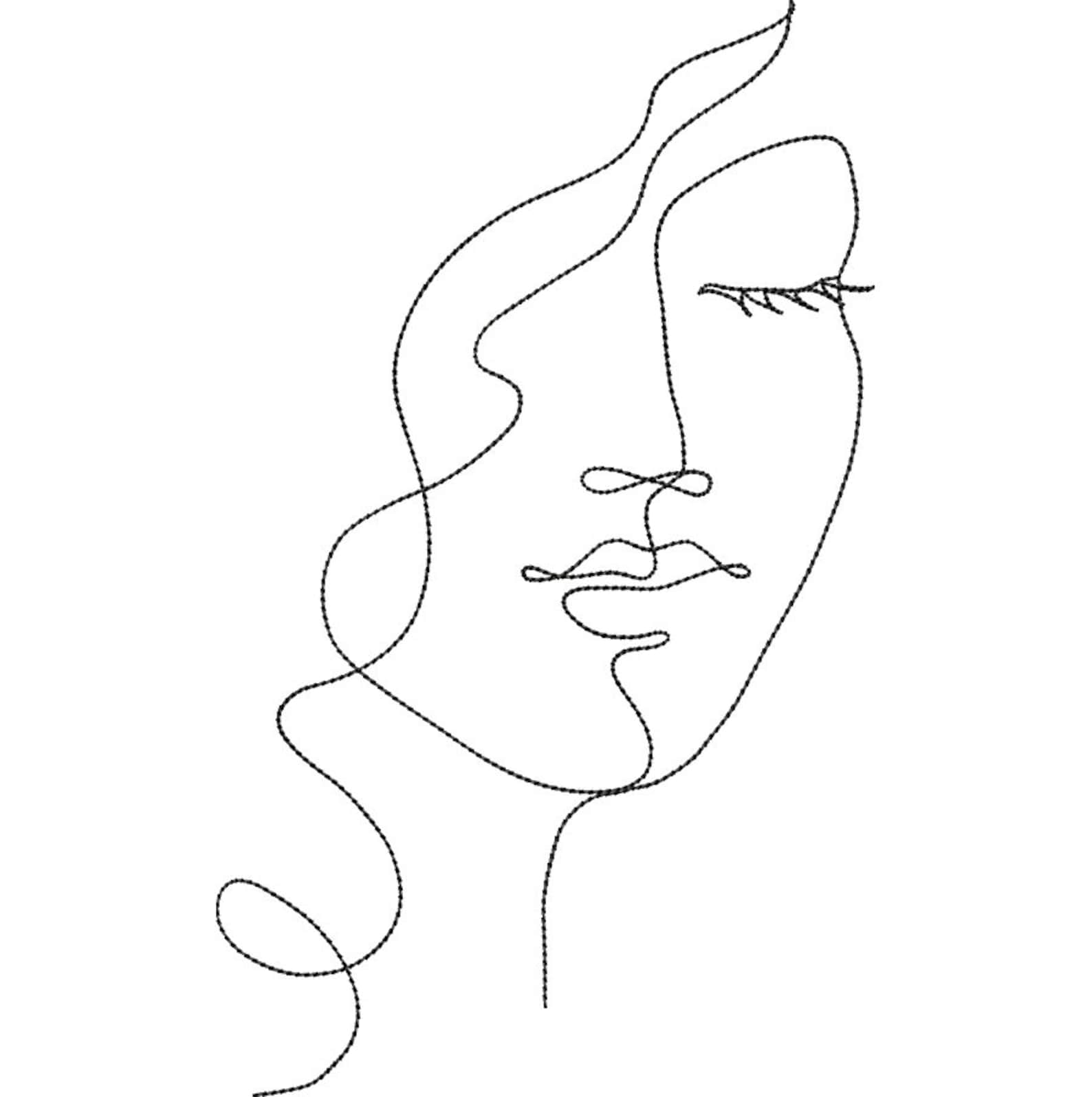 Girl Machine Embroidery Design - Etsy