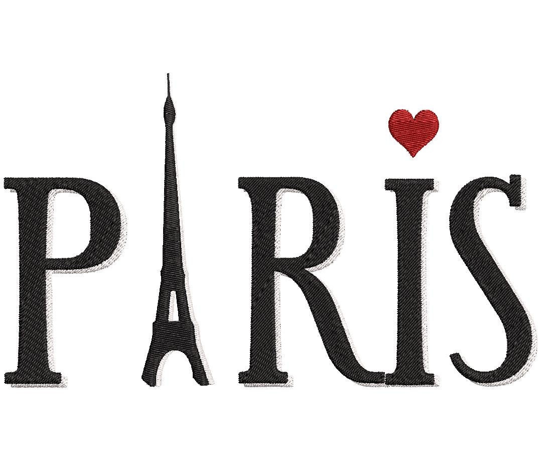 Machine Embroidery Design Paris - Etsy