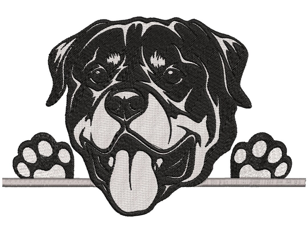 Dog Machine Embroidery Design - Etsy