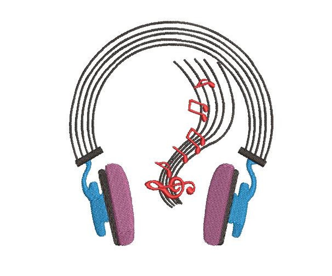 Headset, Machine Embroidery Design - Etsy