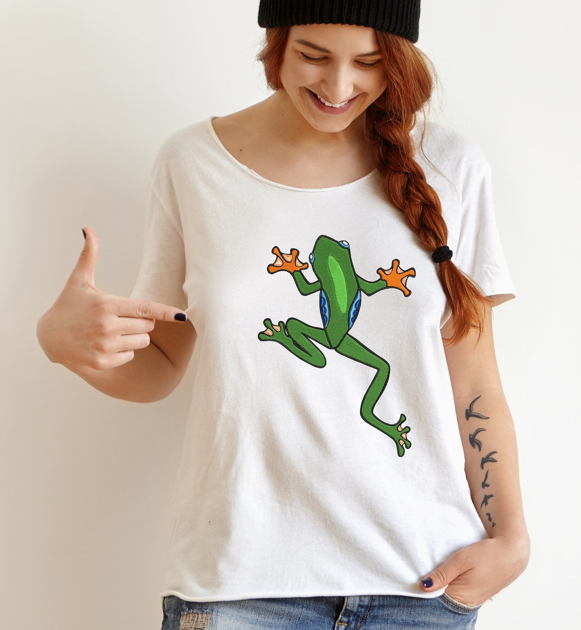 Frog Embroidery Design - Etsy