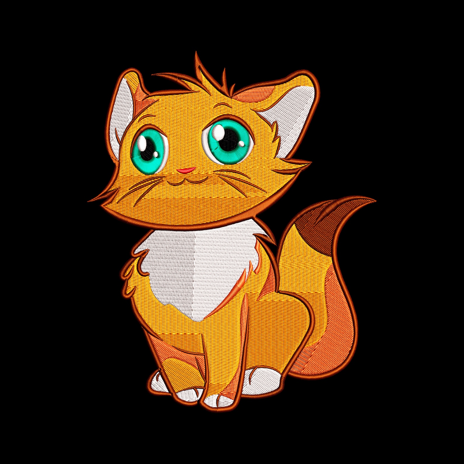 Machine Embroidery Design Kitten in 5 Sizes - Etsy