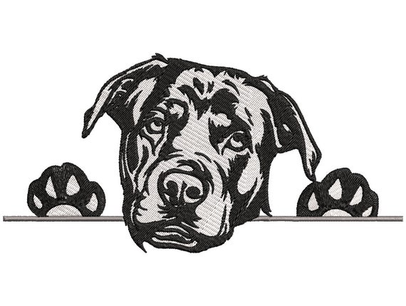 Dog Machine Embroidery Design | Etsy