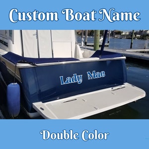 Custom Boat Name - Double Color (high-quality Materials) - Etsy