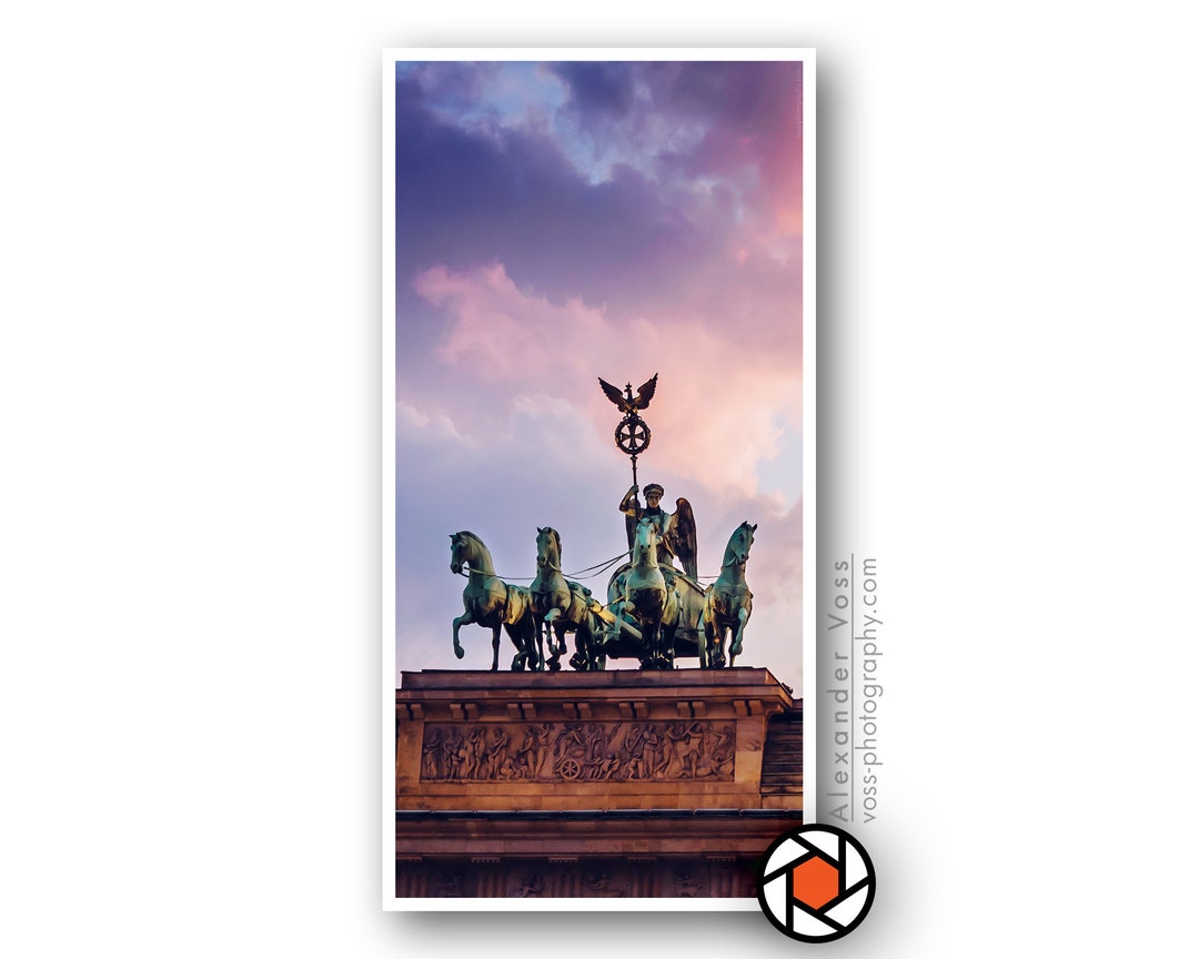 Brandenburg Gate Berlin Poster on Truck Tarpaulin Mural in Portrait ...
