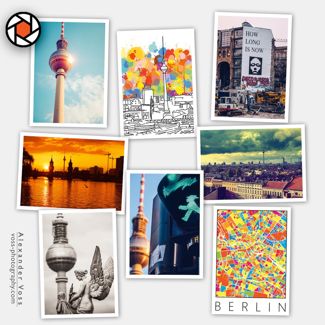 Berlin Postcard Set Photography and Photo Art for Sending and Giving ...
