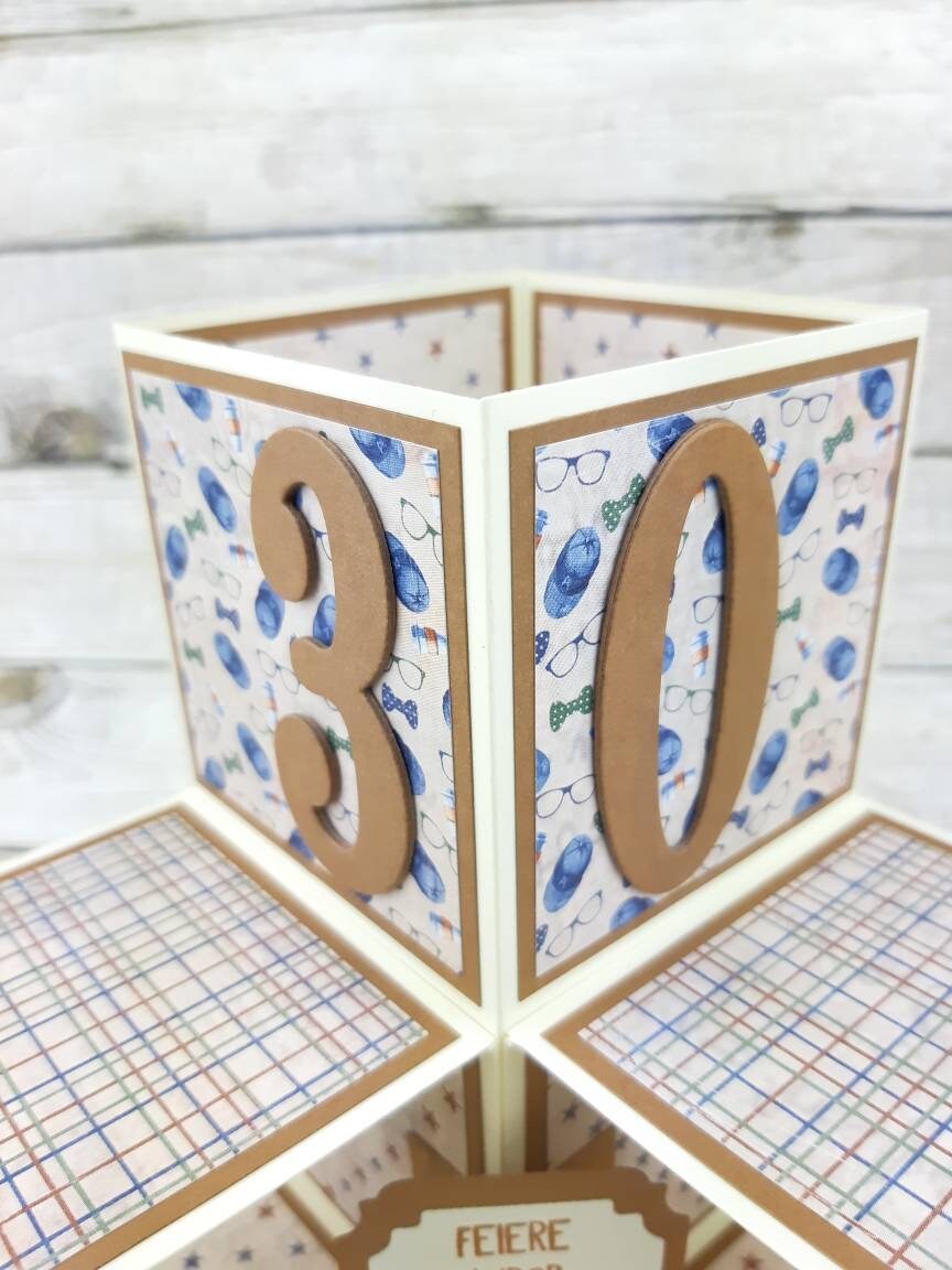 Special Card for Birthday Man Pop up Card Greeting Card30 - Etsy UK