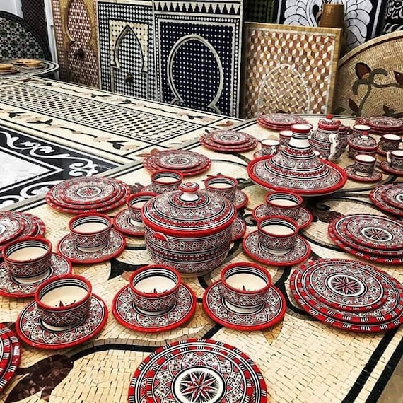 Home & Living Moroccan dish made with traditional art Moroccan plate ...