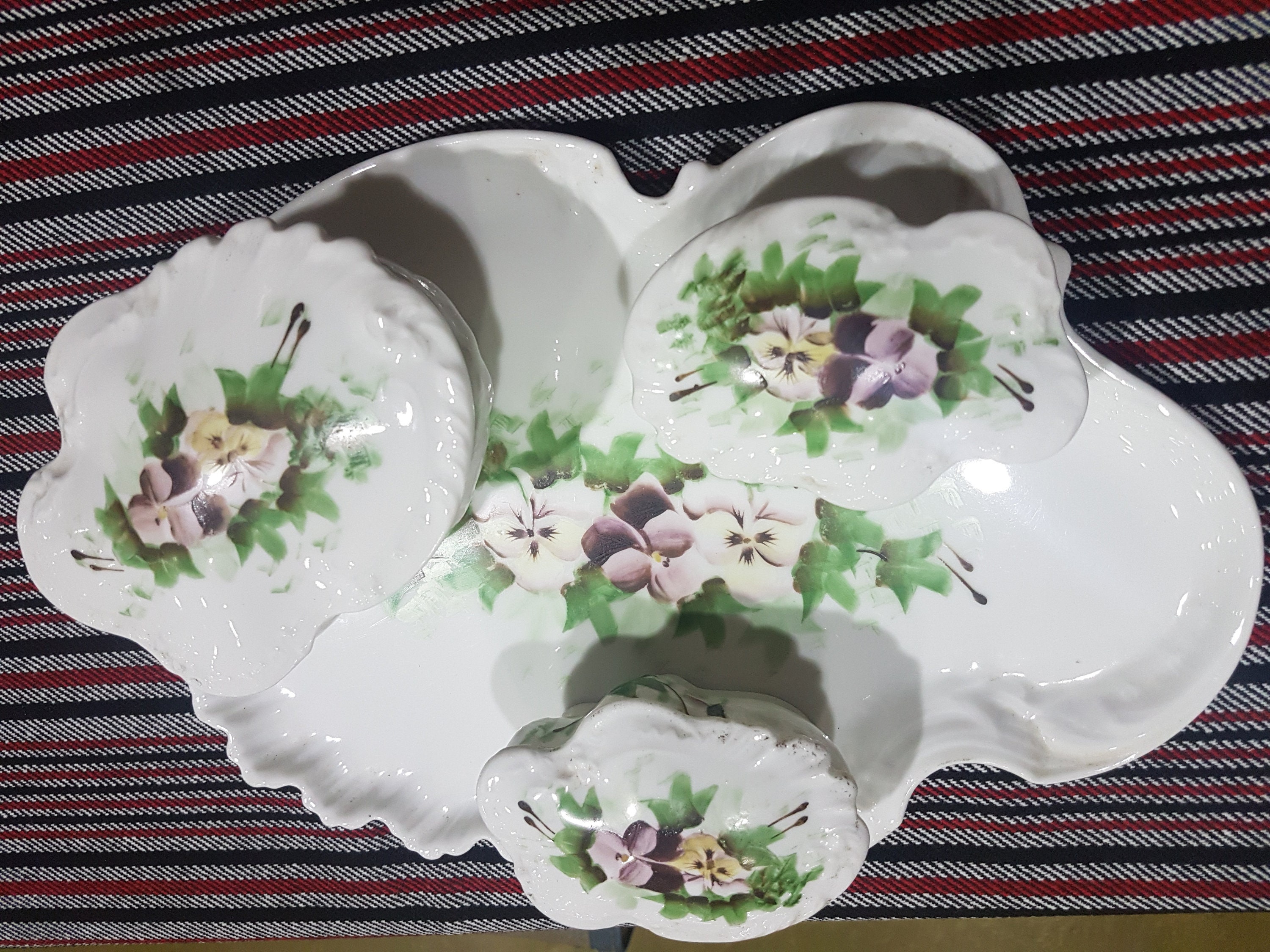 Trinkets Boxes With Display Tray/plate 2 Candlesticks - Etsy