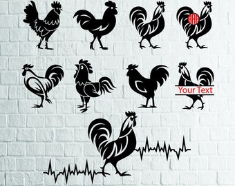 Rooster dxf | Etsy