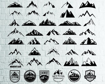 Mountains svg | Etsy