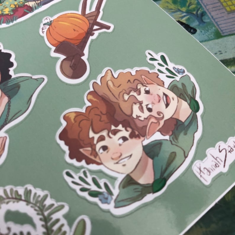 Hobbit Stickers LOTR Fan Art Lord of the Rings Stickers | Etsy