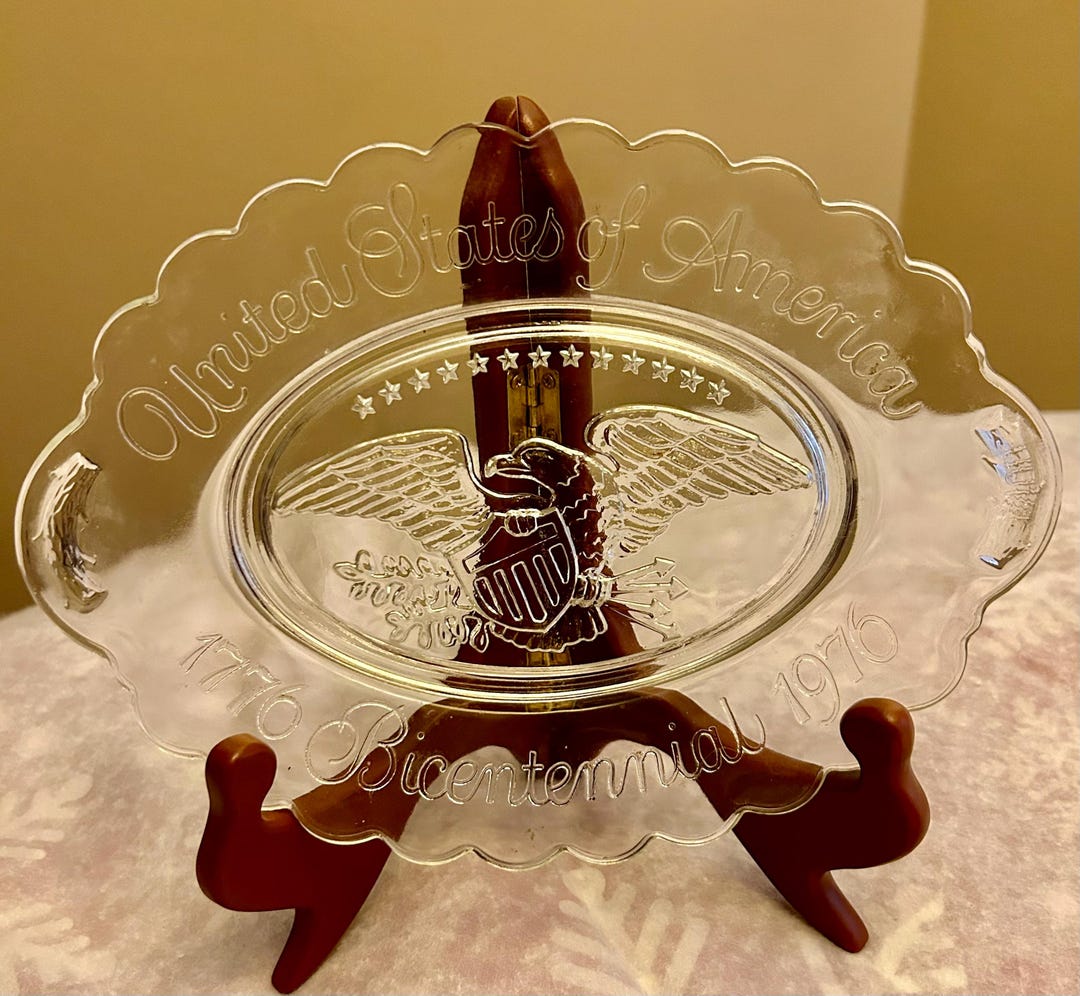 Avon Bicentinnial 19706 to 1975 Clear Glass Plate - Etsy