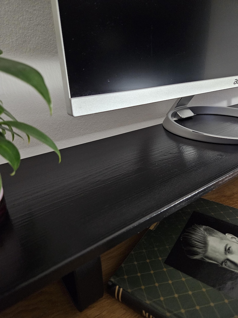 Monitor Stand, Monitor Riser, Wood Monitor Stand, Wooden Dual Monitor ...