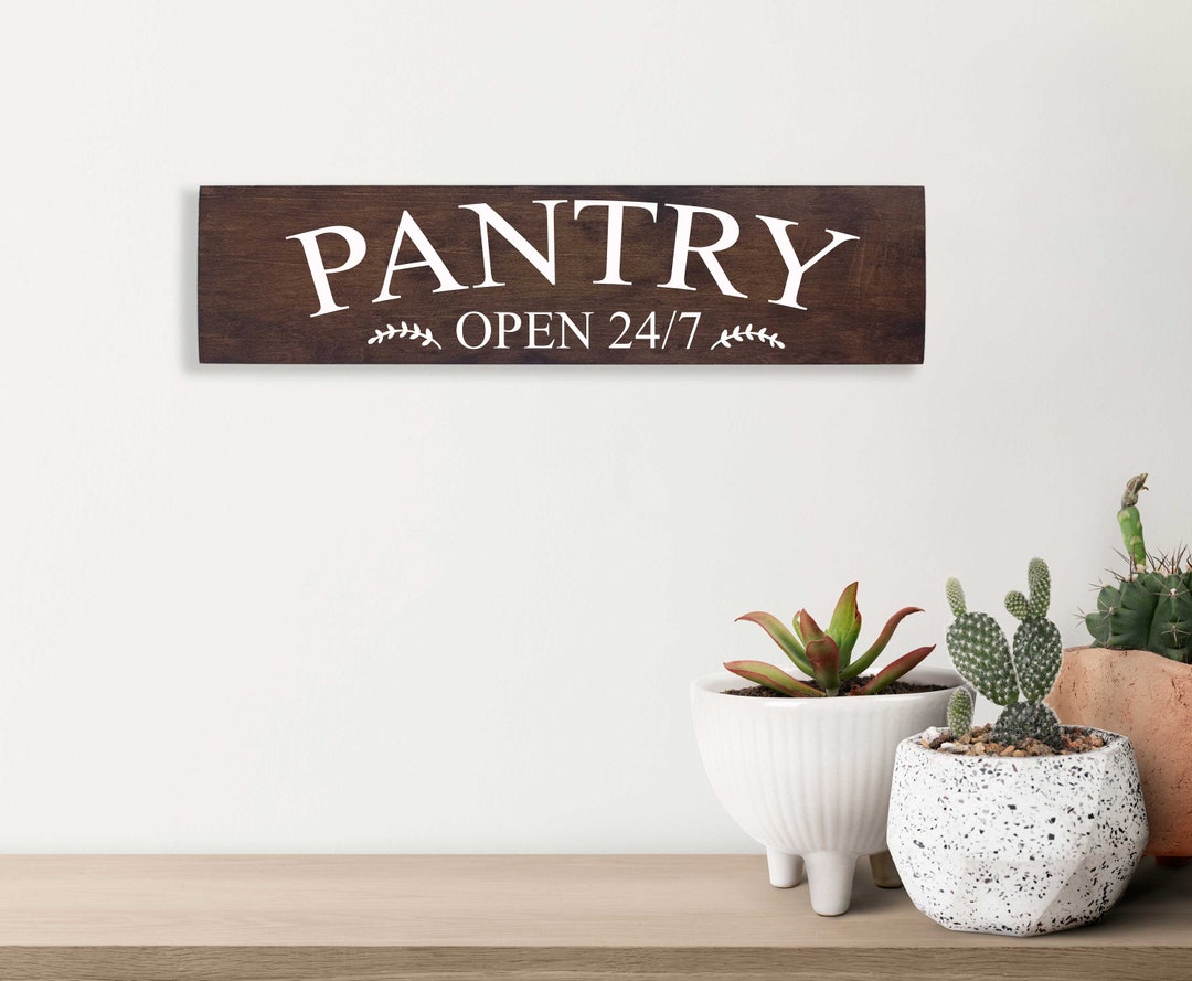Pantry Decor, Pantry Sign, Kitchen Sign, Kitchen Wall Decor, Kitchen ...