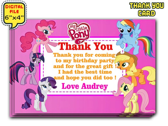 Pony Thank You Cards