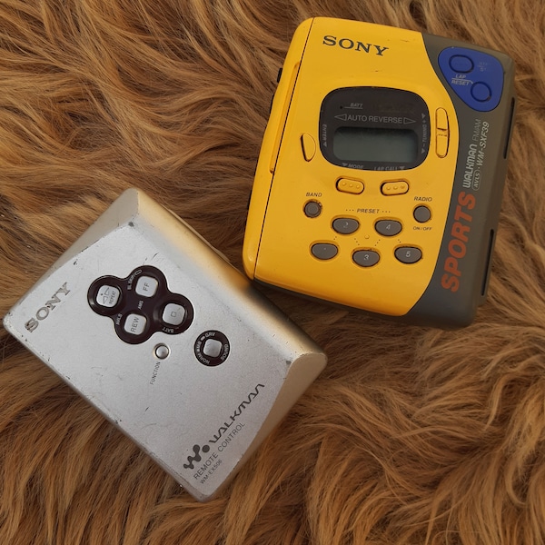 Yellow Walkman - Etsy