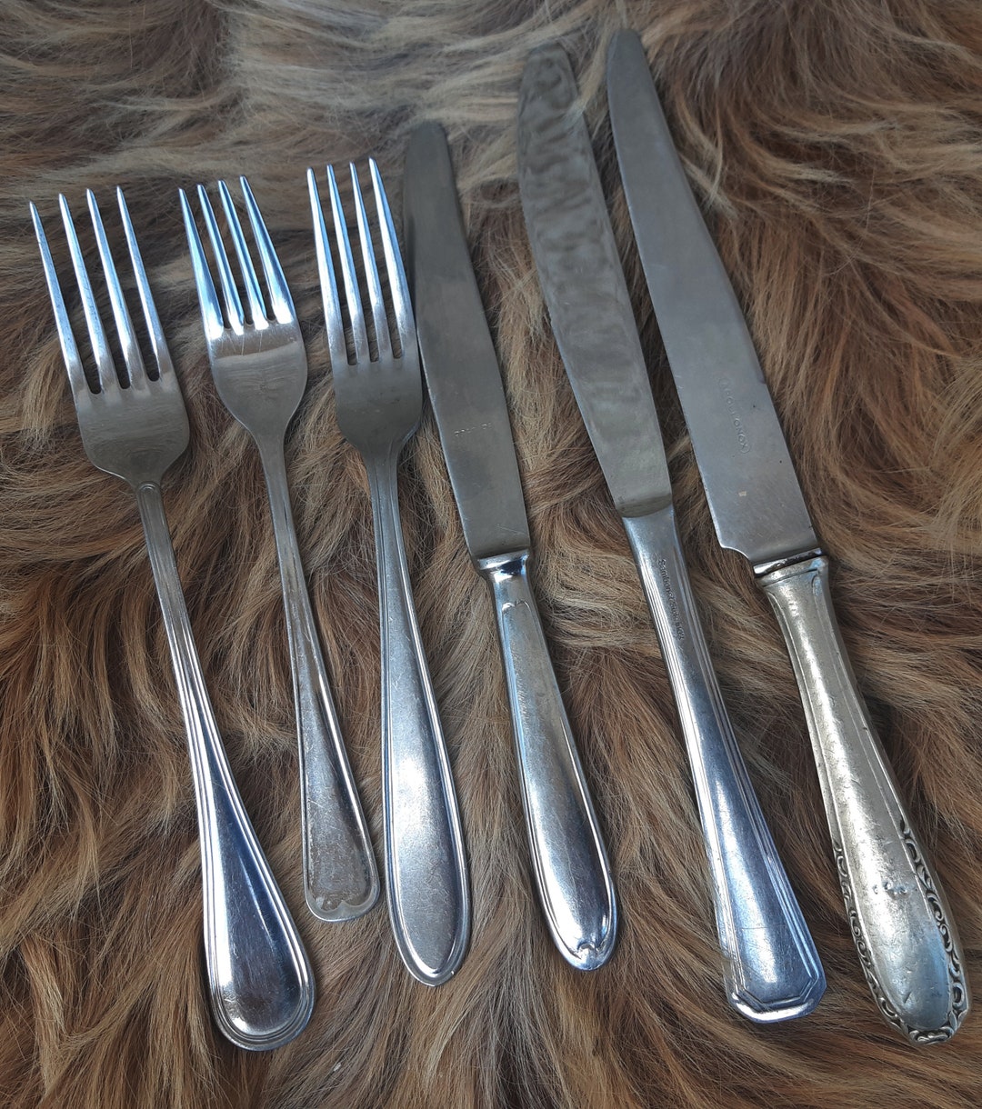 Lot of 6 Forks : Lagostina Italy,abert Italy 18/10,calderoni 18/10 ...