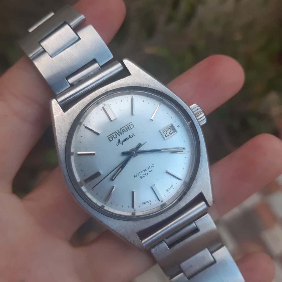 Vintage Duward Aquastar 200M Automatic Men's Swiss Watch, Duward ...