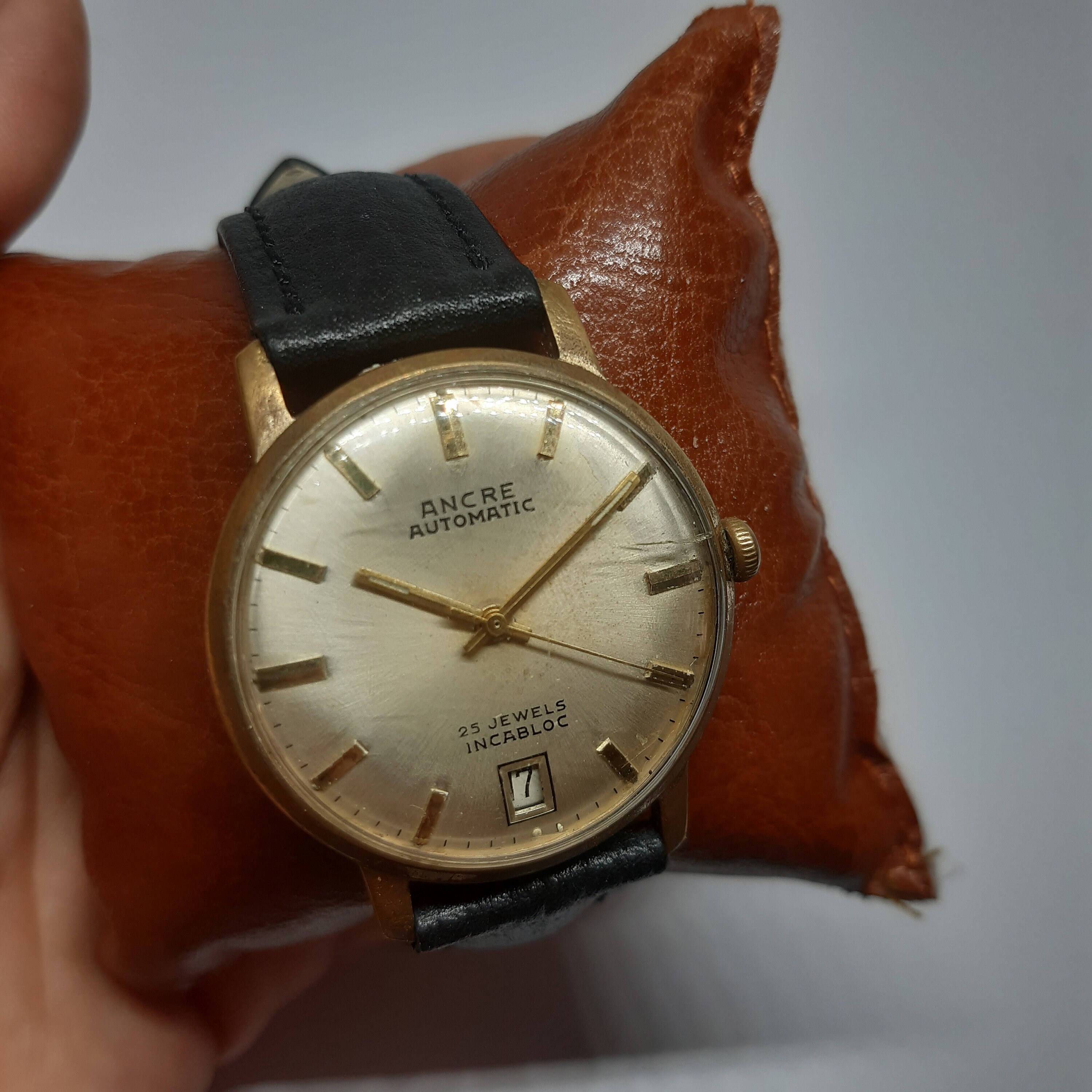 Vintage Automatic Ancre Watch Date 25 jewels Incabloc | Etsy