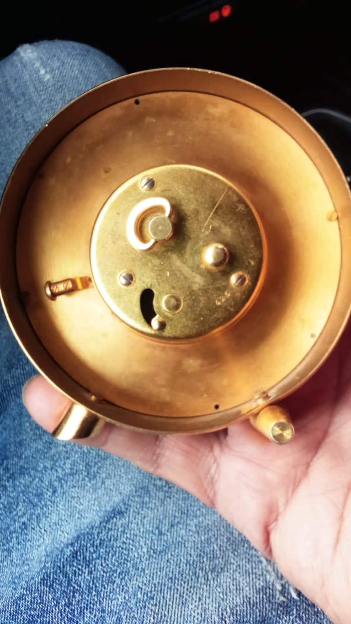 Jaeger Lecoultre Gilt Brass Vintage Desk Clock Ref.425, Circa 1960 A ...