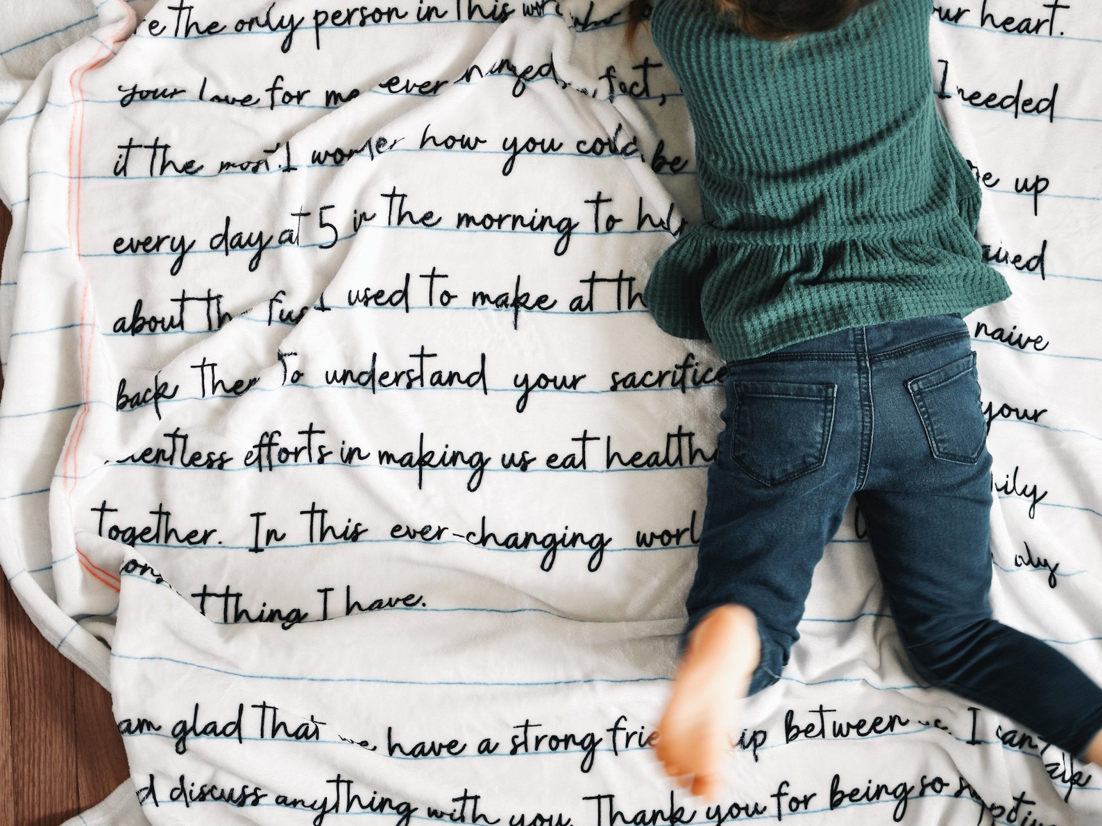 Love Letter Blanket Anniversary Gift Custom Blanket - Etsy