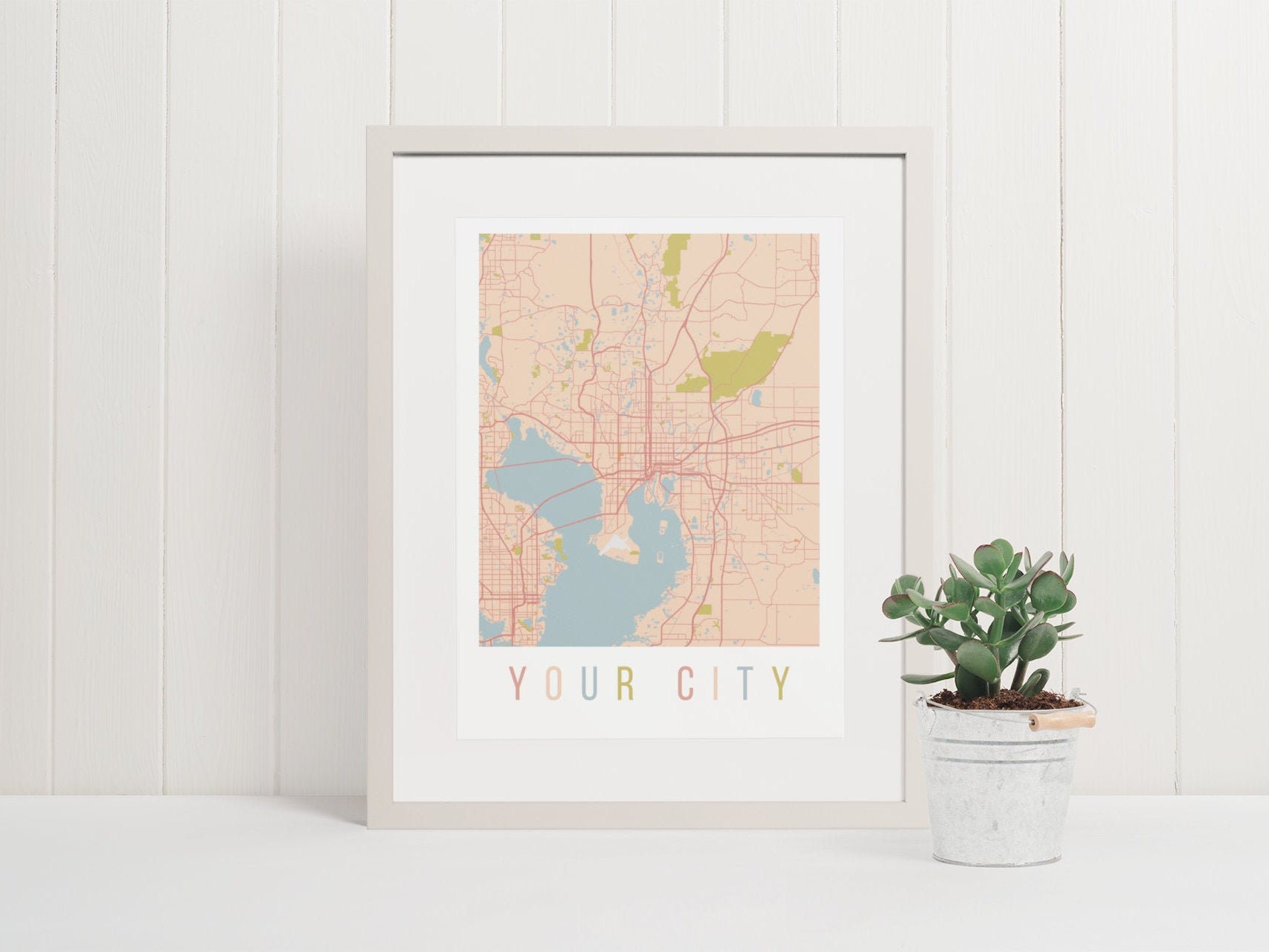 Custom Map Print Personalized Map Art Custom City Map Print - Etsy