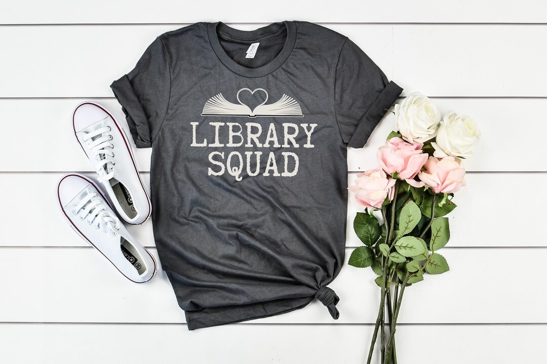Library Squad Shirt, Librarian Shirt, Funny Librarian Shirt, Book Lover ...