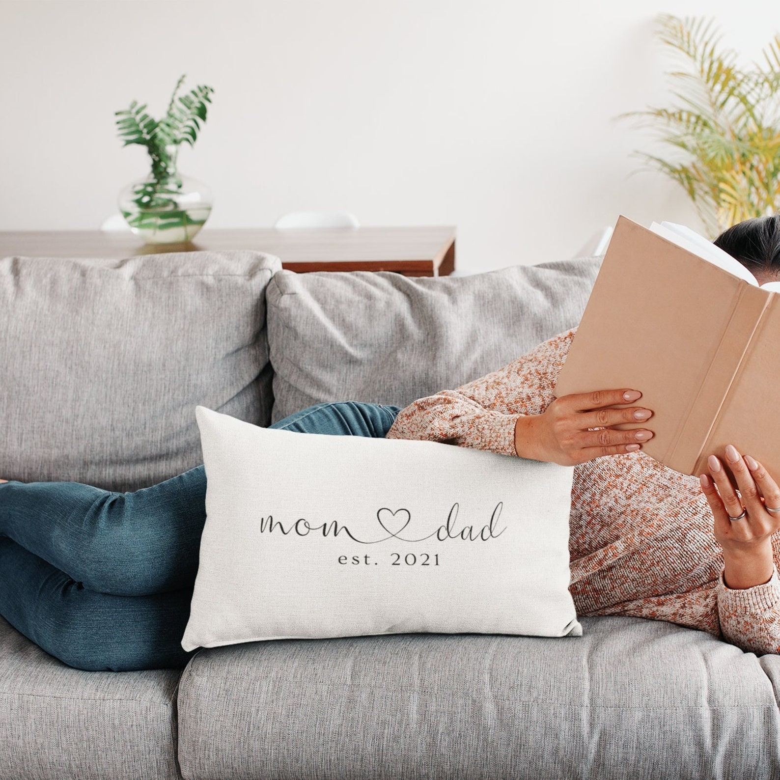 Mom Dad Gifts, Mom Dad Pillows, New Parent Gift, New Parents Gift ...