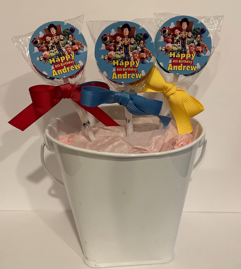 15 Toy Story Personalized Birthday Lollipops. Lollipops Are ONE AND a ...