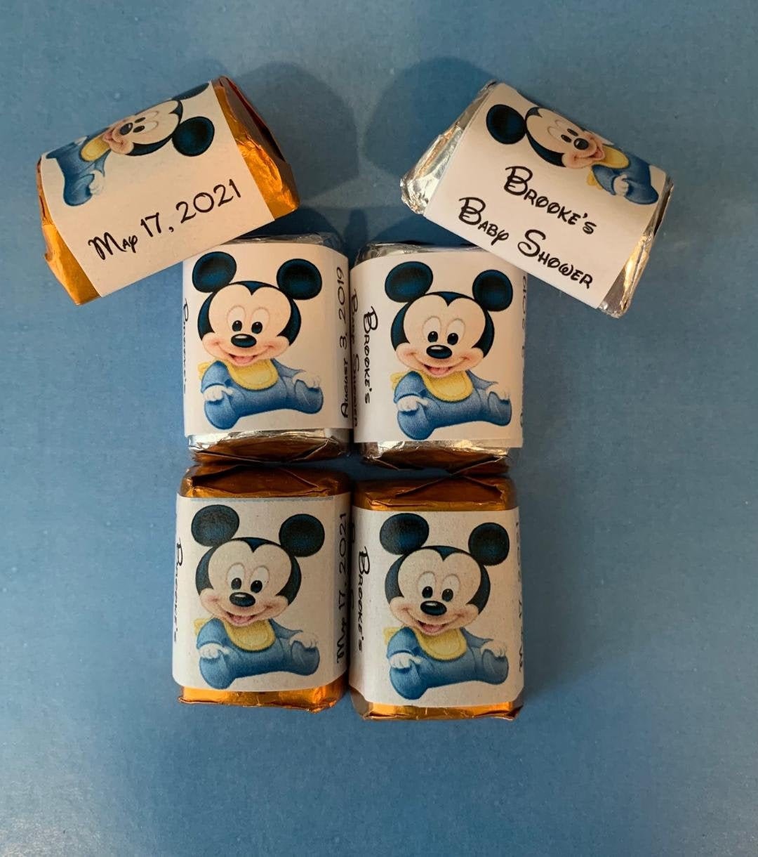 60 Baby Mickey Baby Shower Candy Wrappers - Etsy