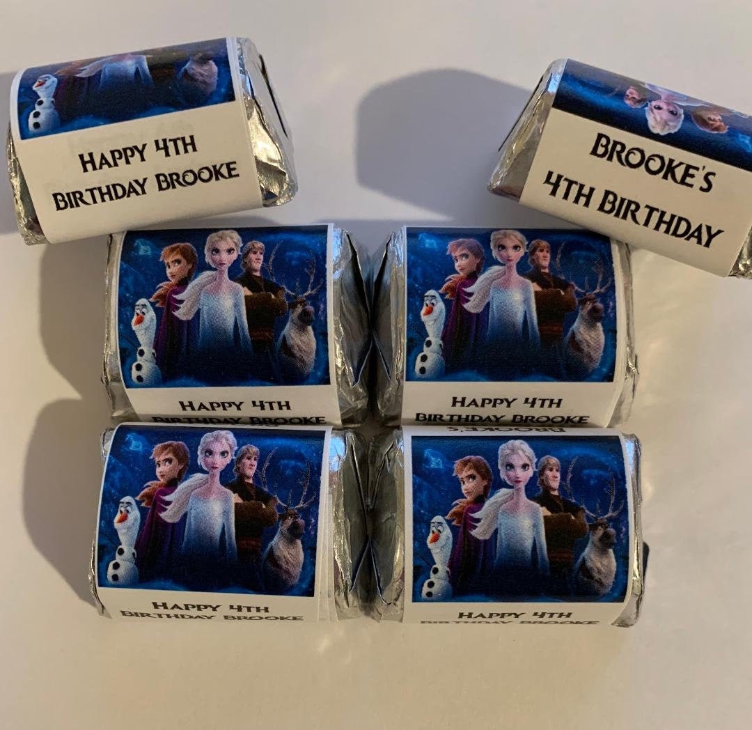 60 Frozen 2 Birthday Candy Wrappers - Etsy
