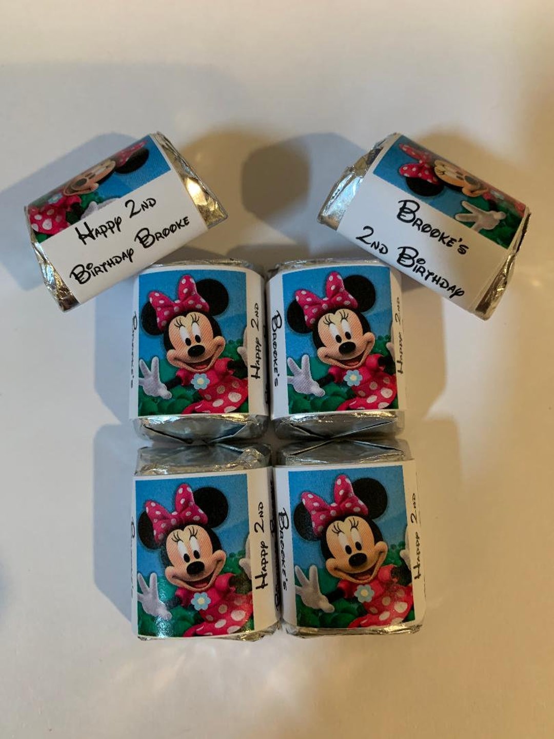 60 Minnie Mouse Clubhouse Birthday Candy Wrappers - Etsy