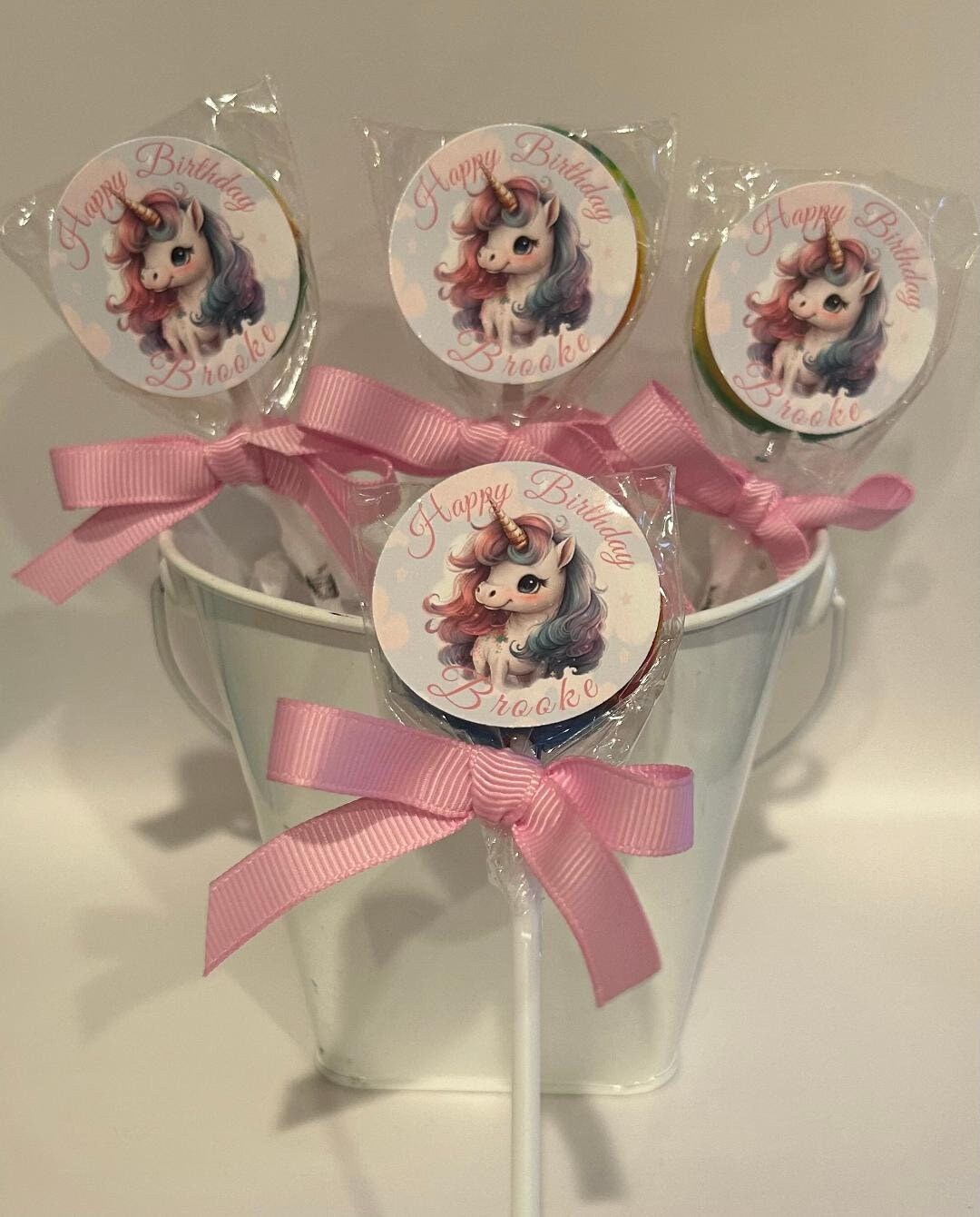 15 Unicorn Personalized Birthday Lollipops. Lollipops Are ONE AND a ...