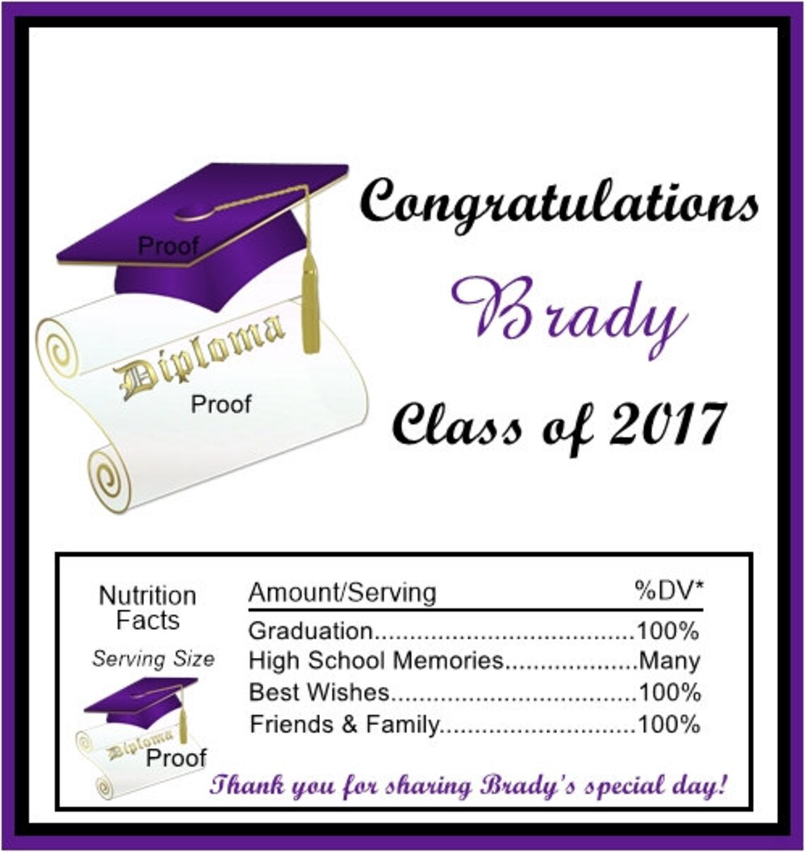 15 Graduation Hat Candy Bar Wrappers Multiple Colors | Etsy