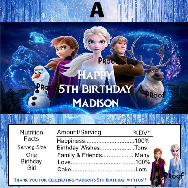 Frozen Wrappers - Etsy