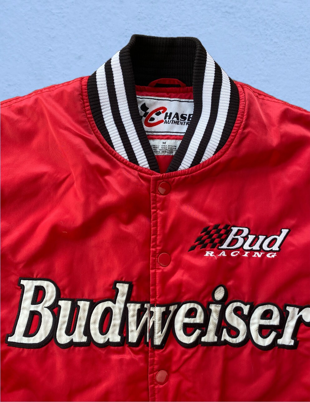 Vintage Budweiser Nascar Racing Jacket Chase Authentics Size - Etsy