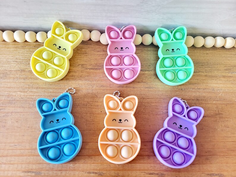 Easter Bunny Popper Favors | Class Easter Gift | Custom Pop Button ...