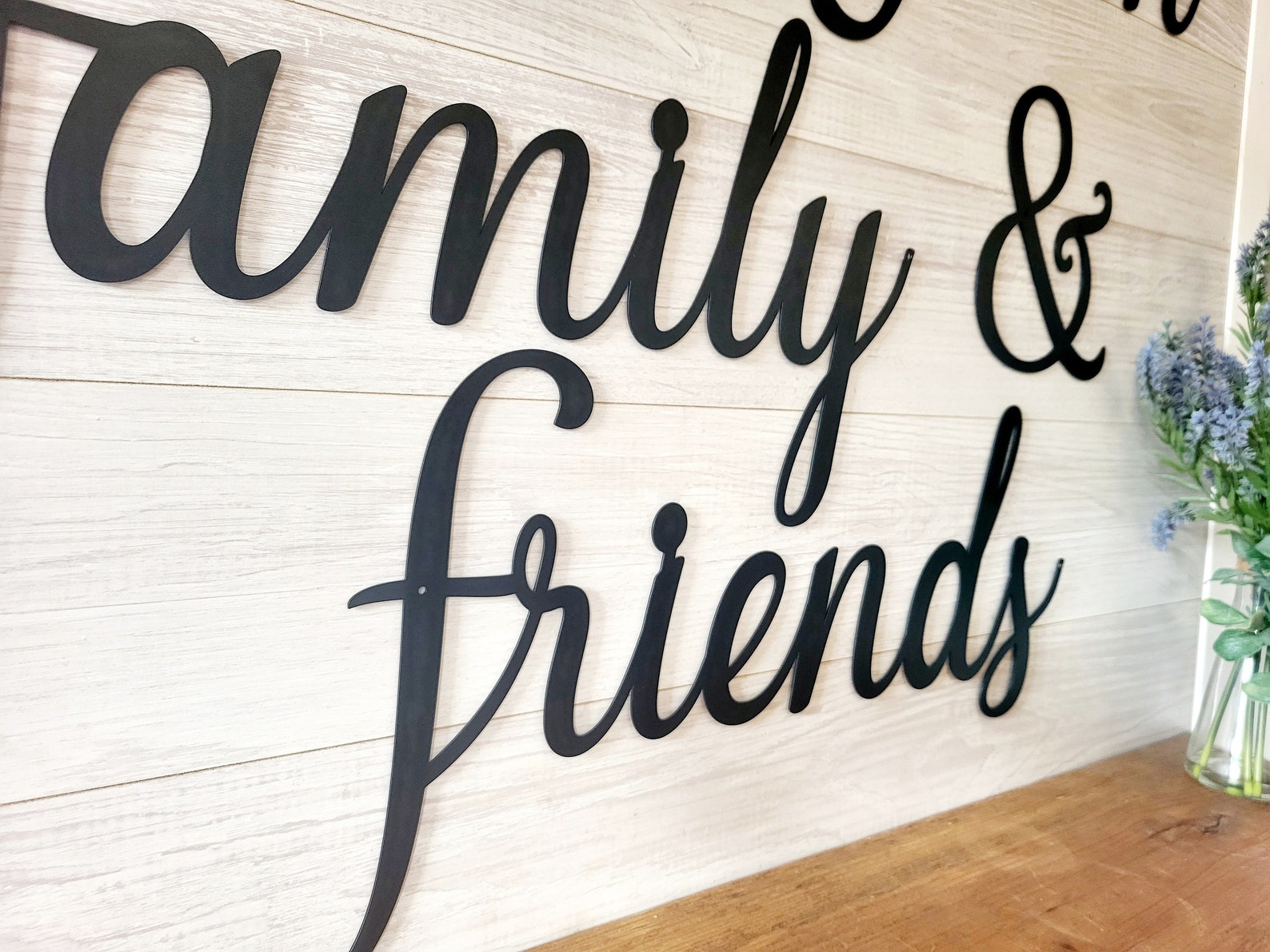 Faith Family & Friends Metal Sign Set of 4 Signs | Faith Sign | Wall ...