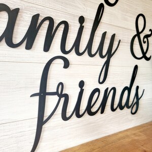 Faith Family & Friends Metal Sign Set of 4 Signs | Faith Sign | Wall ...