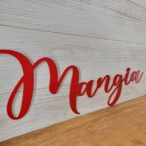 Mangia Sign | Mangia Metal Sign | Eat Sign | Mangia Tutti | Kitchen ...