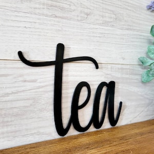 Tea Sign | Metal Tea Sign |kitchen Decor | Tea and Coffee Bar Sign ...