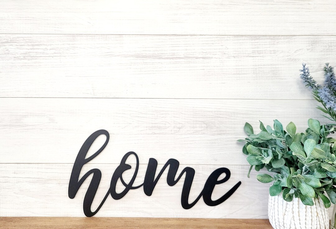 Home Sign | Rustic Home Sign| Farmhouse Wall Decor | Home Metal Sign ...