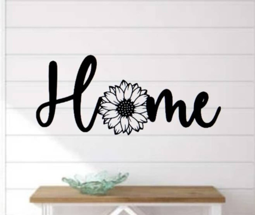 Sunflower Home Sign Metal Sunflower Sign Metal Home Sign - Etsy
