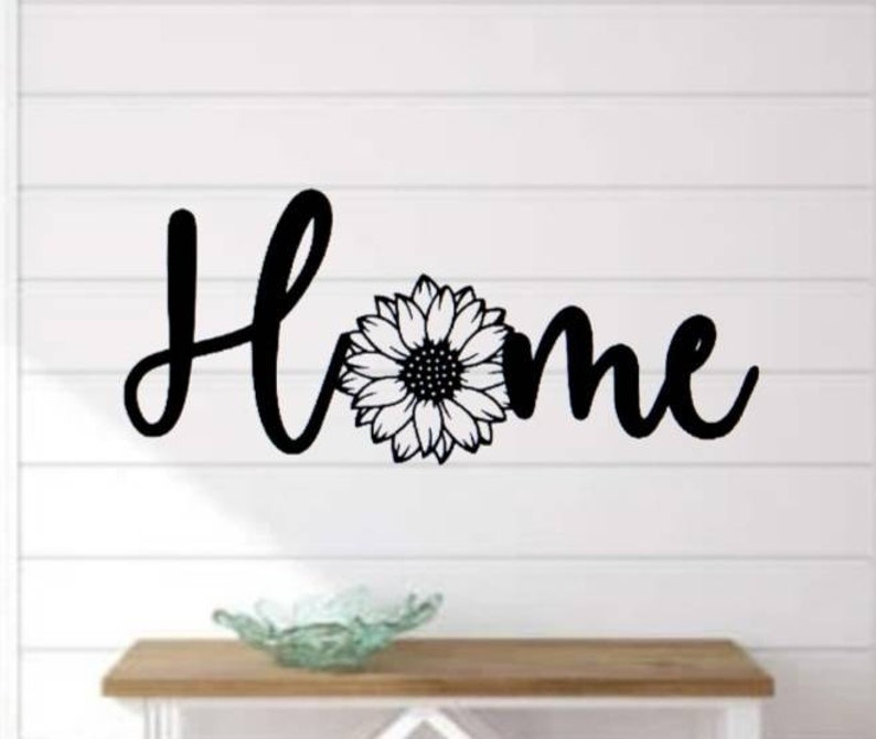 Sunflower Home Sign Metal Sunflower Sign Metal Home Sign - Etsy