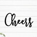 Cheers Sign Metal Cheers Sign Script Cheers Sign Script - Etsy